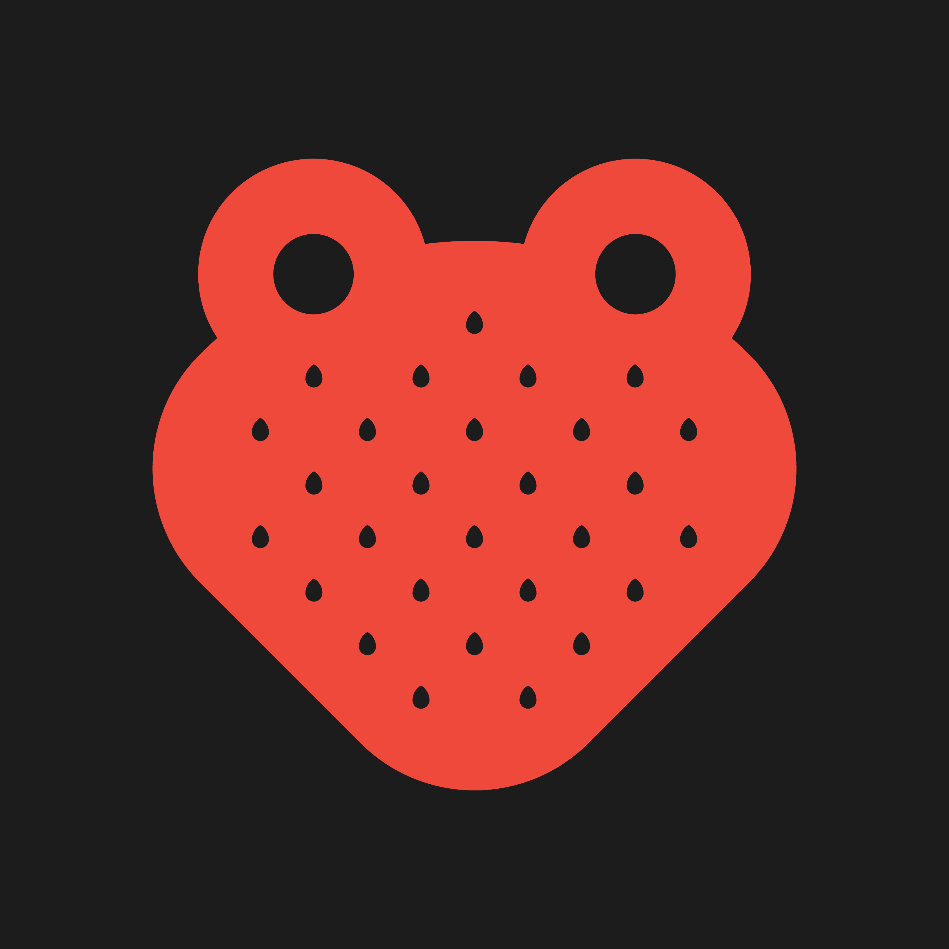 Strawberry Frog Logo Cute Pink Strawberry Frog Doodle" Poster For Sale