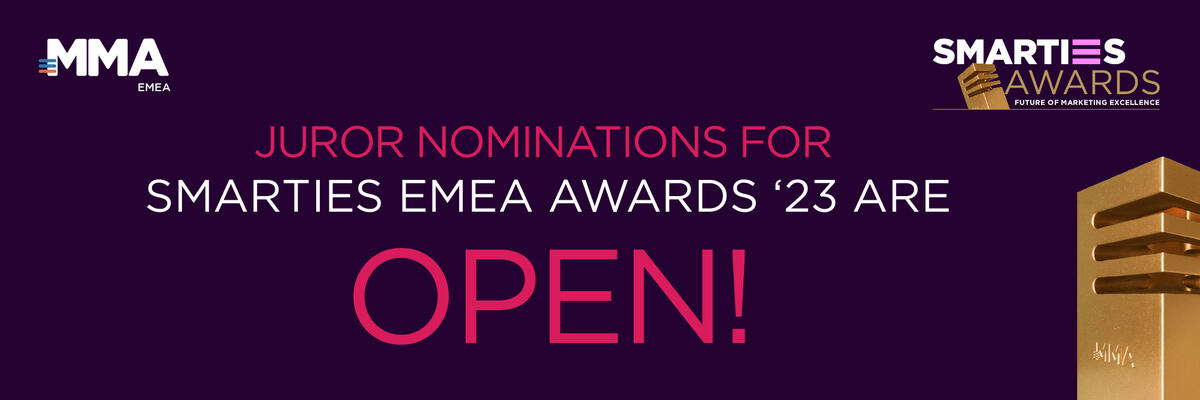 Nomination for SMARTIES EMEA Jury 2023 | MMA / Marketing + Media Alliance